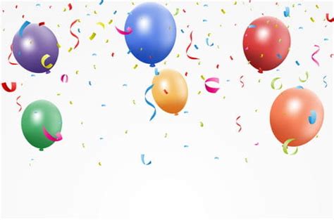 풍선 배경 벡터 축제 색종이 Eps Uidownload
