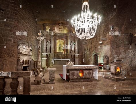 Wieliczka Salt Mine The Chapel Of St Kinga Cracow Poland Unesco