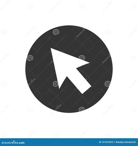 Cursor Icon In Trendy Flat Style Isolated On White Background Line
