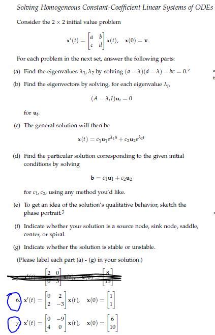 Solved Solving Homogeneous Constant Coefficient Linear Chegg