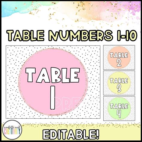 Table Numbers For The Classroom Pastel Classroom Decor Classroom Table Group Numbers