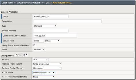 configure the f5 big ip as an explicit forward web proxy using ltm
