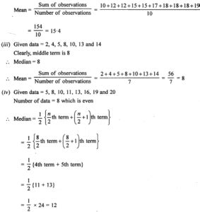 Selina Concise Mathematics Class ICSE Solutions Chapter Mean And Median A Plus Topper