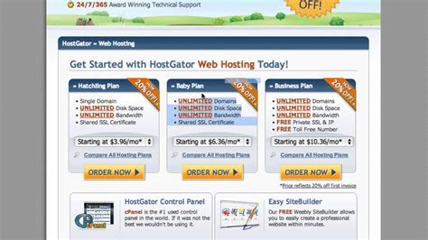setting your website up with hostgator youtube
