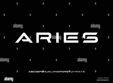 Bold Modern Futuristic Display Font Vector Stock Vector Image And Art Alamy