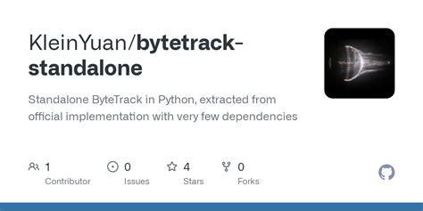 GitHub KleinYuan Bytetrack Standalone Standalone ByteTrack In Python Extracted From Official