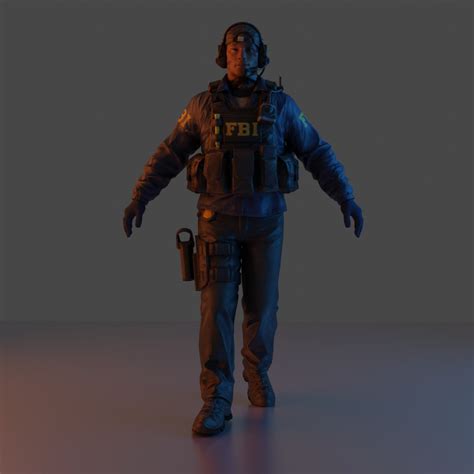 Csgofbi捜査官3dモデル Turbosquid 1734427