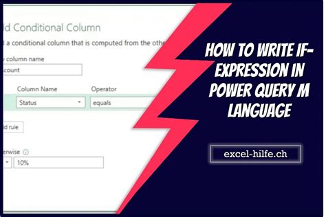 how to write if expression in power query m language excel hilfe ch