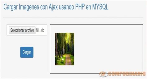Cargar Imágenes Con Ajax Usando Php En Mysql Compubinario