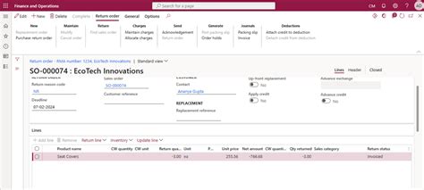 Sales Return Process In Dynamics 365 Finance And Operations Part 1 Cloudfronts