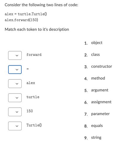 Solved Turtles Python Consider The Following Two Lines Of Chegg