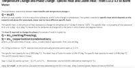 Specific Heat Homeworklib