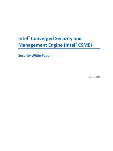 Intel Csme Security Pdf Booting Device Driver