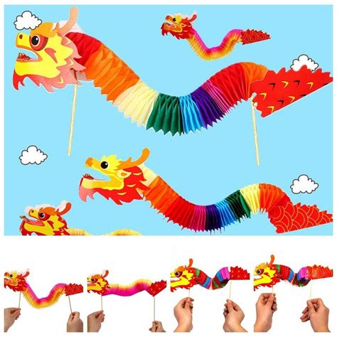 Реалистичный бумажный дракон. Материал для рукоделия. Китайский дракон ...