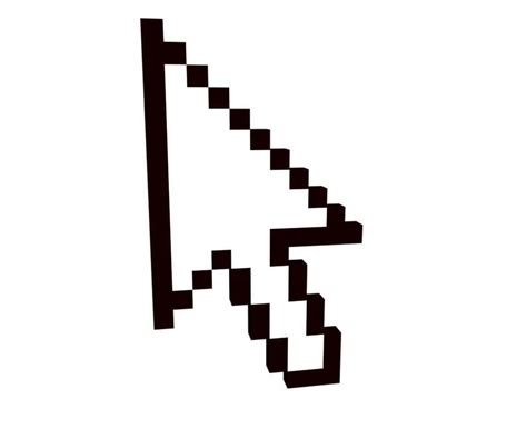 3d Pixel Computer Mouse Cursor Cgtrader