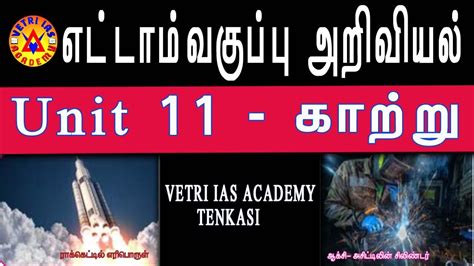 8-ம்வகுப்புஅறிவியல் UNIT -11|காற்று |8- STD SCIENCE|UNIT-11|AIR|VETRI IAS ACADEMY|TENKASI - YouTube