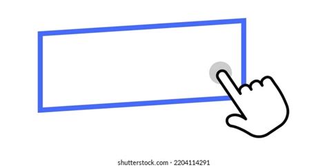 Click Button Cursor Web Design Element Stock Vector Royalty Free