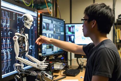 Premium Photo Researchers Experiment In A Computational Lab Advancing