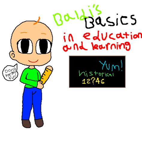 Pixilart Baldi S Basics Title Screen By FurryBiscut