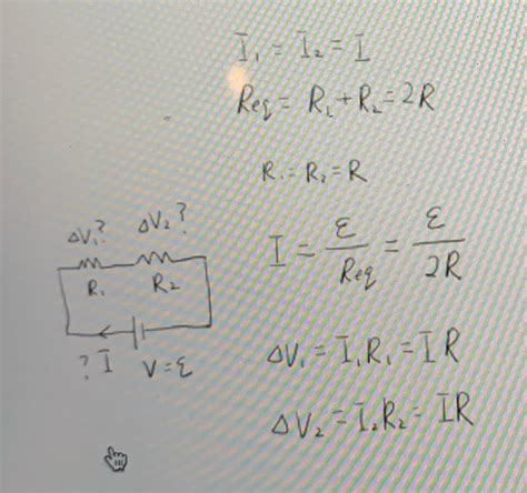 Solved Series Circuit Connection Total Current Is Equal To The Voltage Of Course Hero