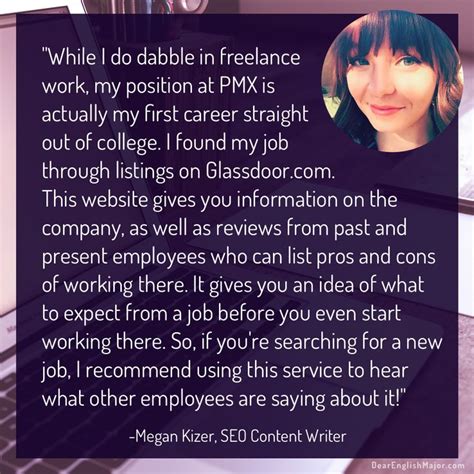 Megan Kizer Seo Content Writer — Dear English Major English Major