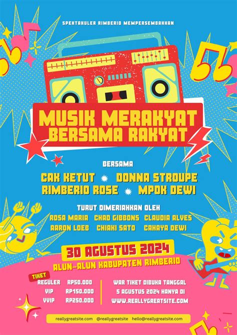Gratis Desain Contoh Konser Canva