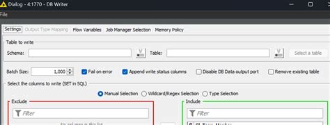 Db Writer Configuration In Knime For Databricks Write Knime Analytics