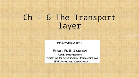 Pptx Ch 6 The Transport Layer Dokumen Tips