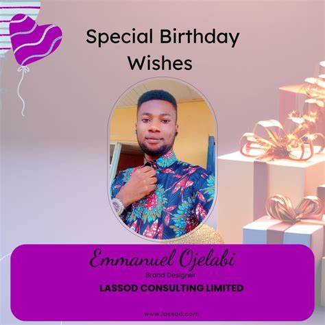 Lassod Consulting Limited On Linkedin Special Birthday Wishes To You