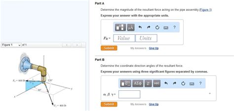 Solved Part A Determine The Magnitude Of The Resultant Force