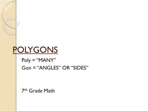 PPT POLYGONS PowerPoint Presentation Free Download ID 6047187