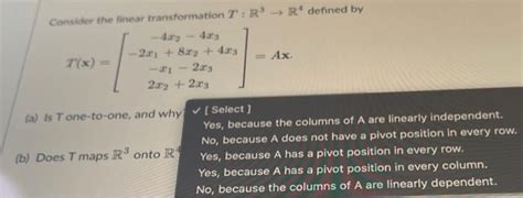 solved consider the linear transformation t r3→r4 defined by