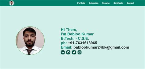 Portfolio Babloo Kumar
