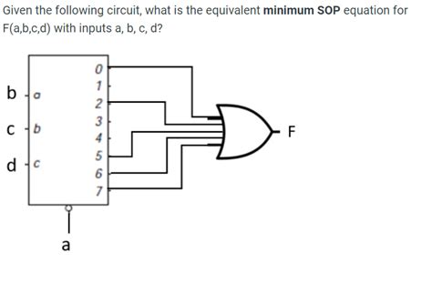 Solved Given The Following Circuit What Is The Equivalent