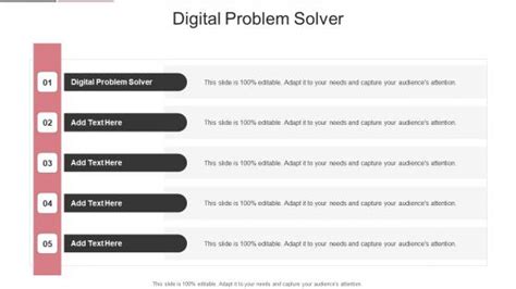 Digital Problem Solver PowerPoint Presentation And Slides PPT Sample