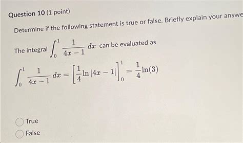 solved question 10 1 ﻿point determine if the following