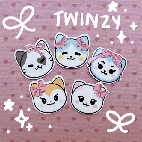 Itzy Twinzy Bow Doodle Stickers Etsy