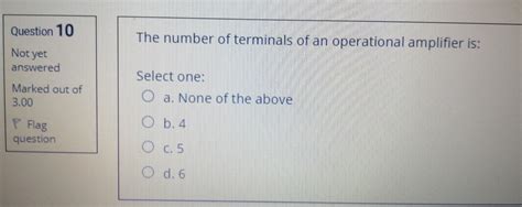 Solved Question The Type Of The Amplifier Circuit In The Chegg Com