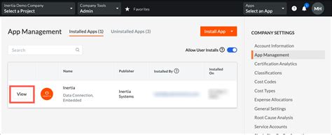 Installing The Inertia Integration From The Procore Marketplace Inertia