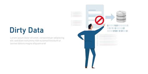 Premium Vector Dirty Data Input Into Database Restriction On Input Entry Inaccurate