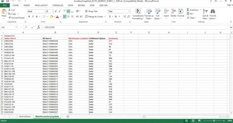 how to bulk update inventory or quantity on newegg by excel or csv