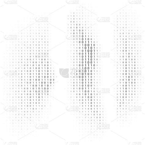 二进制代码黑白背景