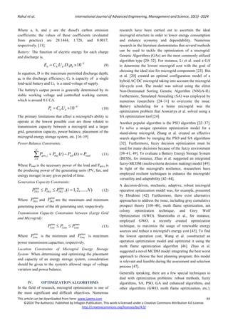 Review On Optimization Of Microgrid Using Various Optimization Techniques PDF