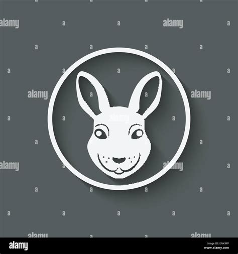 Rabbit Head Symbol Stock Vector Image And Art Alamy Rabbit Head Symbol Stock Vector Image And Art Alamy