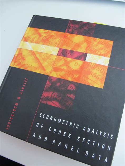Econometric Analysis Of Cross Section And Panel Data 9780262232197 Economics Books