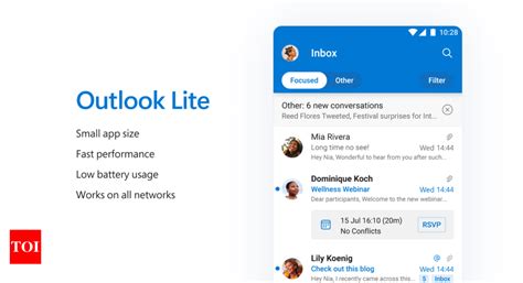 Microsoft Adds This Important Feature To Outlook Lite App On Android Times Of India