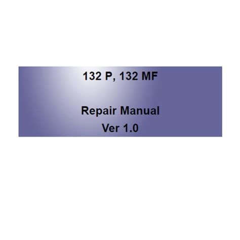 132P 132MF PRINTER REPAIR MANUAL - PFU Ricoh Store
