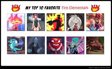 Top 10 Favourite Fire Elementals By Geononnyjenny On Deviantart