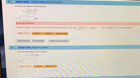 Solved 5 Question Detalls Previous Answers Scalcet8