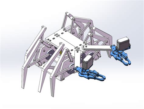 仿生六足机器人螃蟹3d打印设计1349990150solidworks 2020模型图纸下载 懒石网 仿生六足机器人螃蟹3d打印设计1349990150solidworks 2020模型图纸下载 懒石网